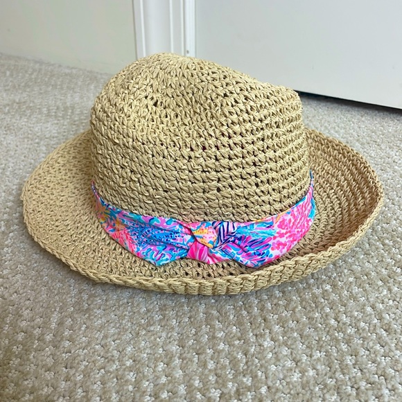 Lilly Pulitzer | Accessories | Lilly Pulitzer Straw Pool Hat | Poshmark